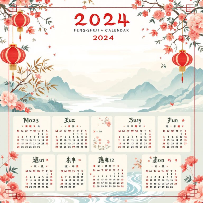 Feng-Shui Calendar 2024 - Feng Shui Secrets: books and tips